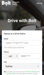 Bolt (Taxify) Driver Requirements in Sydney - New South Wales (NSW)